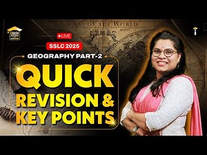 SSLC 2025 Geography Part-2 🔥 Quick Revision & Key Points | Sahana ma'am 🚀