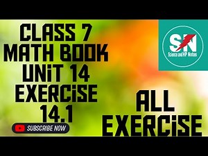 class 7 math book unit 14 # Exercise 14.1 # English Medium # unit 14