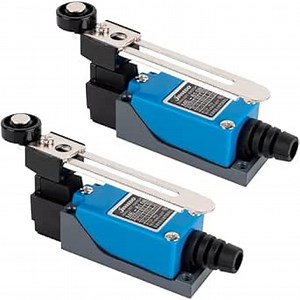 BlueStars Pack of 2 ME-8108 Momentary Roller Lever Arm Limit Switch for CNC Mill Laser Plasma 250VAC/5A Used in Automatic Control of Various Machinery