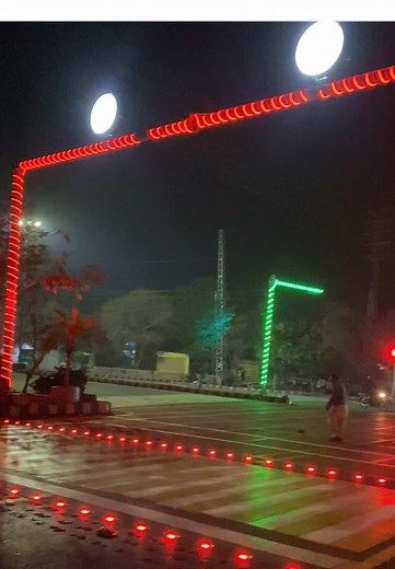 Modern Signal Light Installation at Shahi Eidgah Chowk