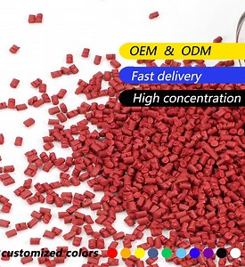 [Hot Item] HDPE LDPE LLDPE Pellets Red Masterbatch Used in Blown Film with Plastic Granules Price