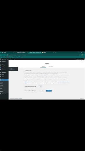 Privacy Setting In WordPress Dashboard | Privacy On WordPress | Website Design 2025 | WordPress 2025