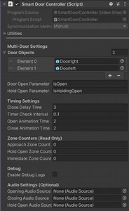 Zulfurs Automatic Animated Doors For VRChat Worlds