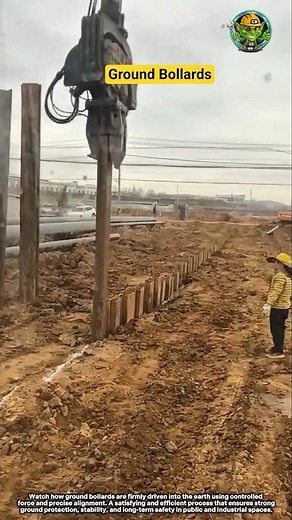 Installing Ground Bollards Step by Step 🚧🔩
