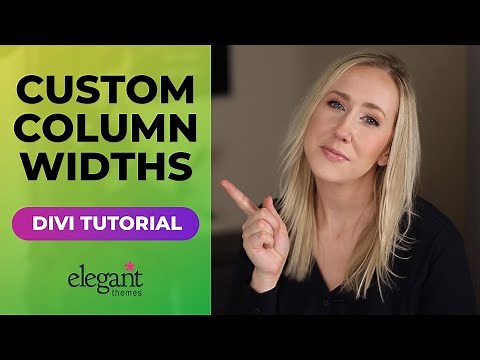 How to customize column widths in Divi // Web Tutorial