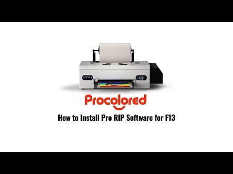 How to Install Pro RIP Software for F13
