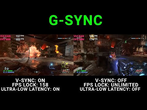 165Hz GSYNC: V-Sync On (158FPS Cap) vs V-Sync Off (Unlimited FPS): Test minimum fps drops