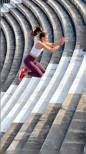 FROG JUMP WORKOUT⚠️#training #plyometrics #workout #stairs #jumps #running #fitness #speed #fast