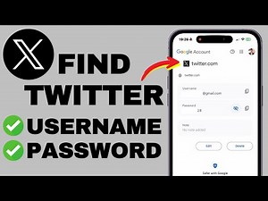 How to Find Twitter (X) Username And Password I Recover Your Twitter (X) Username And Password