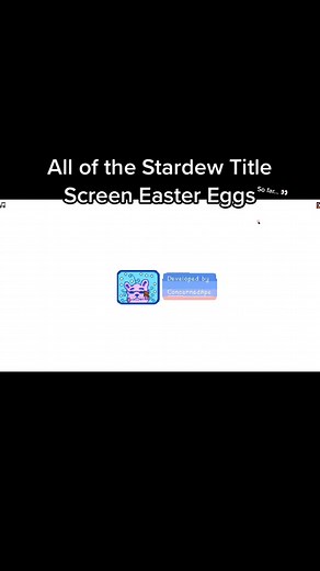 Here’s a quick video showing off the 5 Stardew Valley title screen Easter eggs! Did you know them all? #stardewvalley #sdv #stardew