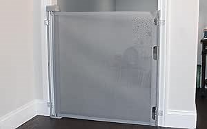 Retract-A-Gate 72" Gray: The Original and only Made in USA Retractable Baby, Dog, & Cat Gate