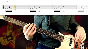 10 Famous BASS RIFFS Played Slowly [Play Along Tabs]