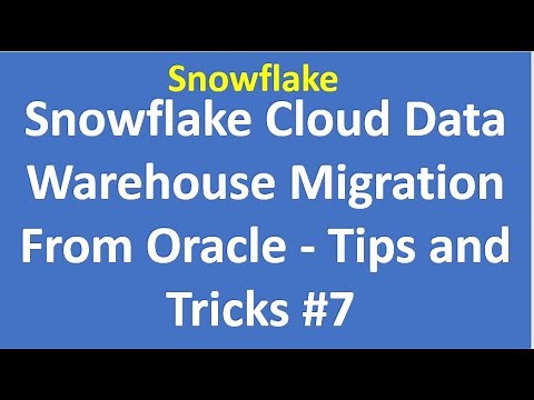Snowflake Cloud Data Warehouse Migration From Oracle - Tips and Tricks #7|Snowflake UDF |VCKLY Tech