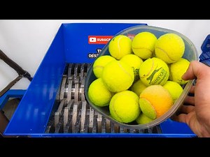 SHREDDING TENNIS BALLS!