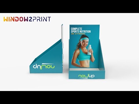 Cardboard Leaflet Display – How to Assemble? | Counter Display Setup by Window2Print