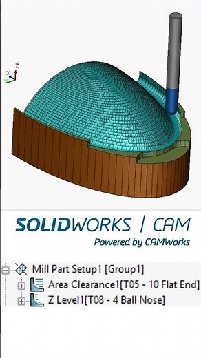 Z-Level Machining in SolidWorks CAM | Smooth Surface Finishing