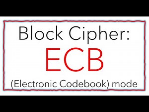 (4a) Electronic Codebook (ECB) Solved Example (Step-by-Step)
