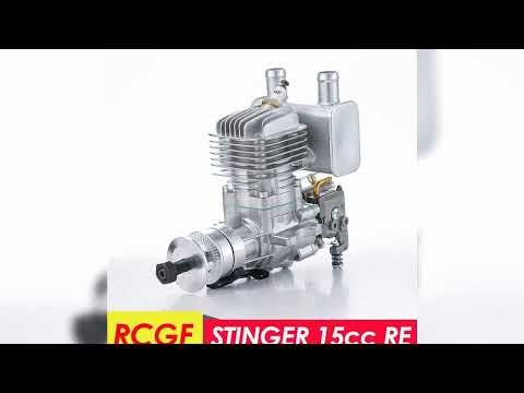 A must-have product! RCGF STINGER 15CC RE Single Cylinder Rear Exhaust Pipe 2-Stroke Gasoline Engi