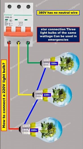 how to connect 220 v light in 3 phase power | How to Wire 3-Phase Supply to 1-Phase Light