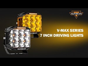 Auxbeam® -MAX Series 7 Inch 228W 26100LM Side Shooter LED Driving Lights with Amber DRL&Backlight