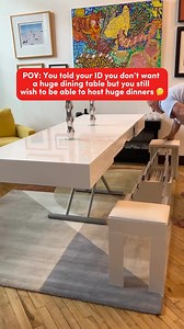 From coffee to feasting in Seconds! ☕🍽 Renovating soon? Check out @hometrust.sg to find top Interior Designers and unedited reviews from homeowners! ❤️ #modular #diningroom #table #renovation #sghome #carpentry #renotips #sgreno | Hometrust.sg