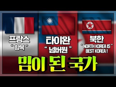 밈이 된 국가 : 당신들의 이미지, '밈'으로 대체 되었다.