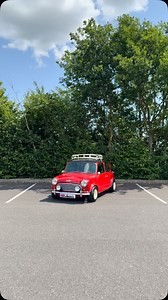 WIN Rex for £9.99 🏆 1997 Rover Mini Cooper with the S conversion! He’s been fully restored with all the usual metal replaced and many fresh coats of Red paint with a black contrasting roof and coloured matched arches that cover the VERY special custom 10 inch banded steel wheels in old English white, these are staggered 6.5 rear and 6 at the front! These are wrapped in brand new Yoko A023r tyres 🛞 At his heart sits his original 1275cc engine that’s the famous Cooper Car Company Works S convers