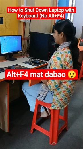 How to Shut Down Laptop with Keyboard (No Alt+F4) 🔥#windows #techshorts #pc #tricks
