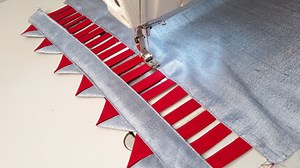 3.8M views · 33K reactions | Make this Stylish Border Design for Trouser and sleeves using easy sewing tips tricks/ Learn clever sewing tips and tricks with Knotty Stitches #sewing #stitching #sewingtipsandtricks #sewinghacks #sewingtips #kurti #neckdesign | Knotty Stitches | Facebook