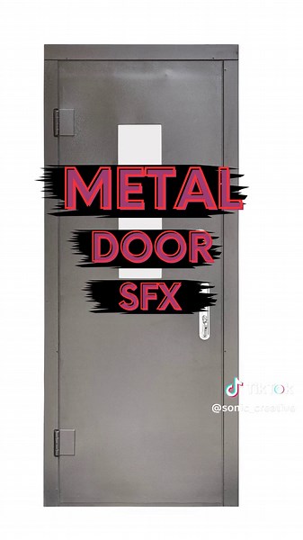 Impacto Sonoro de Puerta Metálica para Videos