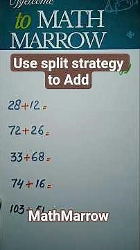 How to use Split Strategy to Add @MathMarrow