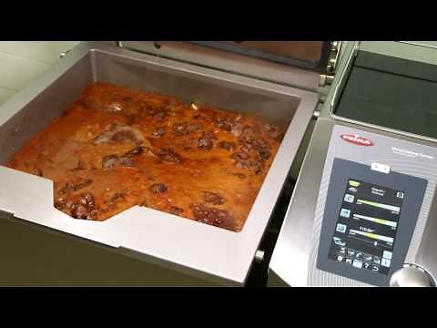 Pressure cooked beef casserole in a FRIMA VarioCooking Center