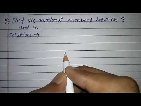 Find six rational numbers between 3 and 4