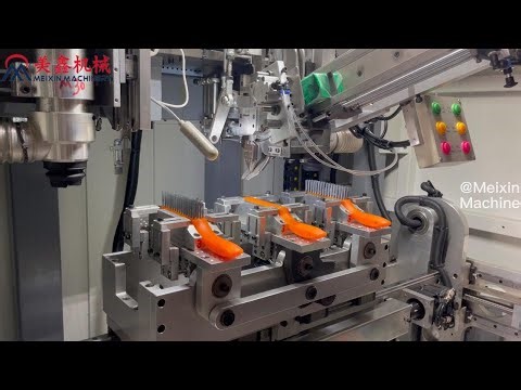 Wire Brush Making Machine Meixin 5Axis 2Drilling 1Tufting Brush Machine