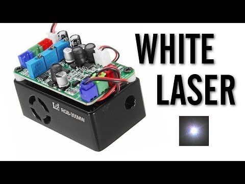 RGB White Laser Module Test