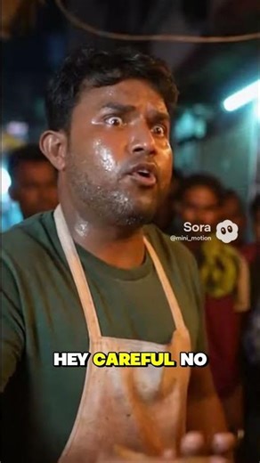 Indian Street Food FAIL! 🤢🔥 Dirty Kitchen Disaster #aivideo #funny #sorabeats #sora #instantkarma