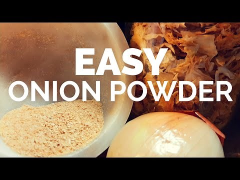 How To Make Onion Powder || Dehydrated Onion