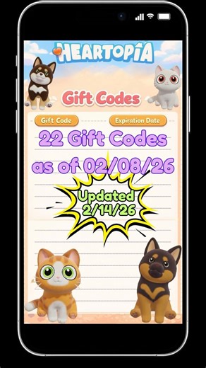 Updated 2/14/26 | 22 FREE Gift Codes for Heartopia!