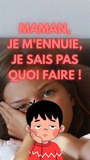 Lemounou on Instagram: "« Je m’ennuie… » : La phrase qui fait culpabiliser tous les parents ! 😱💤 Pourtant, l’ennui est le plus beau cadeau que tu puisses faire à ton enfant. 🎁 On a souvent tendance à vouloir remplir leur emploi du temps ou à donner un écran pour les occuper. Mais savais-tu que l’ennui est indispensable au développement ? 🧠 Le secret des neurosciences : Quand un enfant n'a "rien à faire", son cerveau active le réseau du "mode par défaut". C’est là qu’il commence à créer, à im