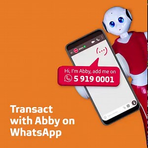 67K views · 286 reactions | Transact with Abby on WhatsApp anytime, anywhere. Secure assistance to get your account information, top-up your mobile, transfer funds and pay bills is just a tap away. Simply send a message on (+230) 5919 0001*. A fast-paced lifestyle calls for a fast banking experience. That’s Africanacity. That’s Absa. *Terms and conditions apply. #AbsaMauritius #DigitalBanker | Absa Bank Mauritius | Facebook