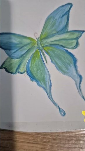 How to paint butterfly with acrylic paint.