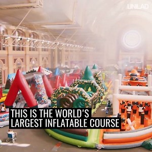 1.5M views · 16K reactions | This is the world's largest inflatable course... I need to go here  | UNILAD | Facebook