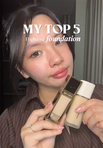 5 high-end foundations that are actually worth the splurge! — tags @Diorbeauty @tomfordbeauty @Laura Mercier @chanel.beauty @Clé de Peau Beauté #foundation #highendmakeup #makeuprecomendation #fyp #beauty