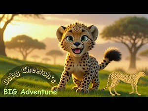 Baby Cheetah's Big Adventure | Fun Kids Rhymes | AI