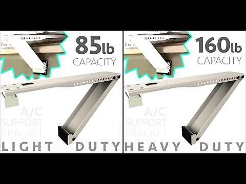 ALPINE HARDWARE 1 Piece Universal Window Air Conditioner Bracket Installation VIDEO