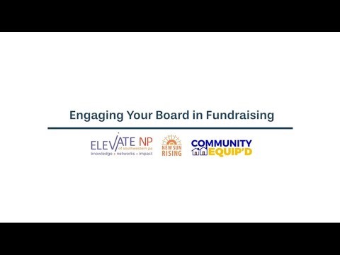 Engaging Your Board in Fundraising