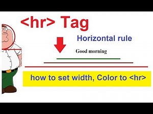 hr tag in html | html hr and its properties | horizontal rule in html