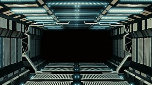 Futuristic corridor, loop video - Free Stock Video