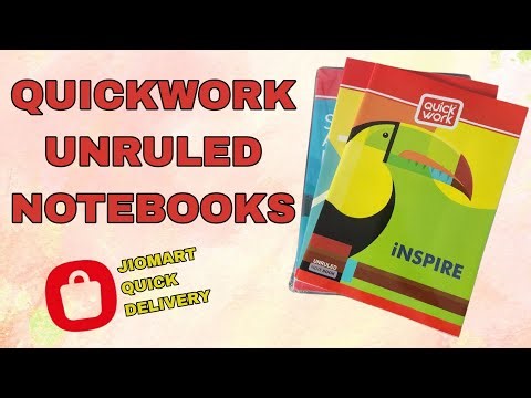 Quickwork Notebooks Jiomart review Pack of 5 | Best Unruled & Ruled Notebooks In budget