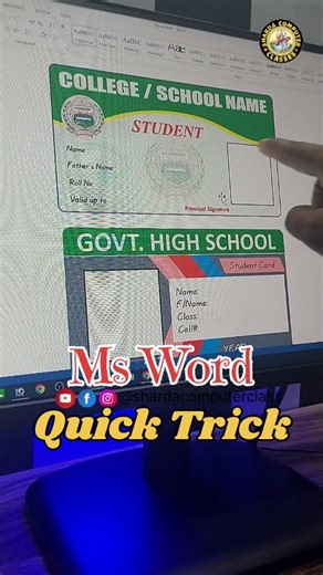 567K views · 4.8K reactions | MS Word में Custom Shape Design बनाएं | ID Card & Shape Design Tips  | Word Quick Tricks 2025 #words#words #msofficetraining#msofficetraining #reelschallenge#reelschallenge #reelsfbシ#reelsfbシ #facebookpost#facebookpost Aniket Kumar0124:204124:2048:Aniket K:Aniket Kumar] #tricks #computer #design #design #tips | Aniket Kumar | Facebook